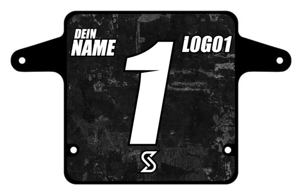 Marsh Guard Numberplate - Grey Marble Aufkleber